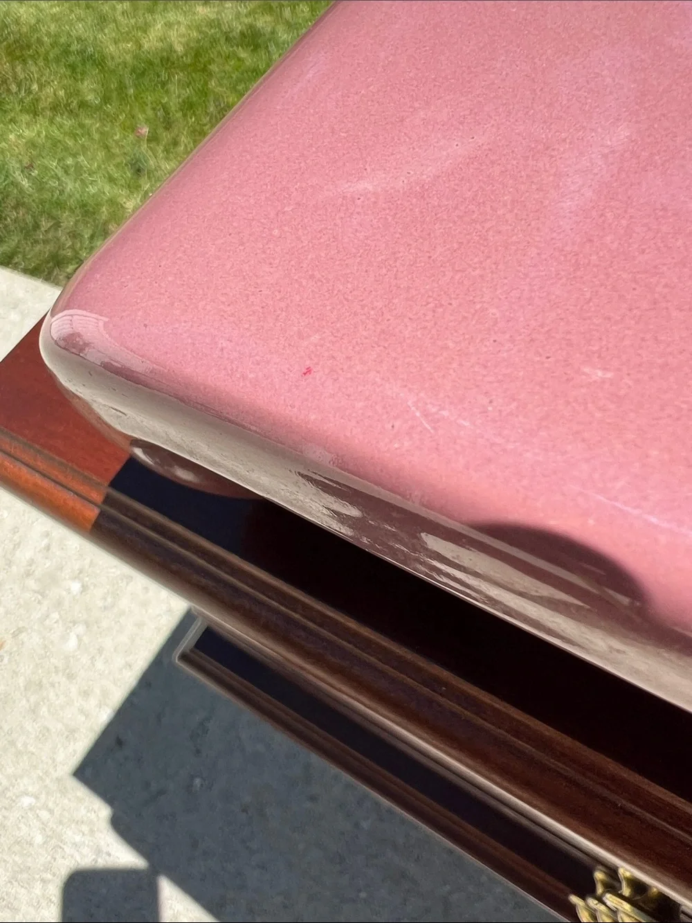 Vintage | Accents | Vintage Pink Haeger Studio Pottery Riser Pedestal ...